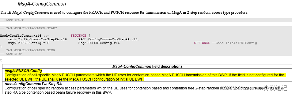 【精选】NR PRACH (七）Type 2(2-step) RA 参数及相关规定_rach-configdedicated-CSDN博客