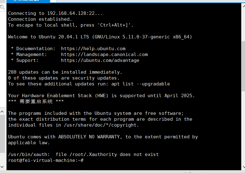 使用Xshell连接linux的虚拟机出现Could not connect to ‘192.168.64.128‘ (port 22):Connection failed.参考解决办法 ...