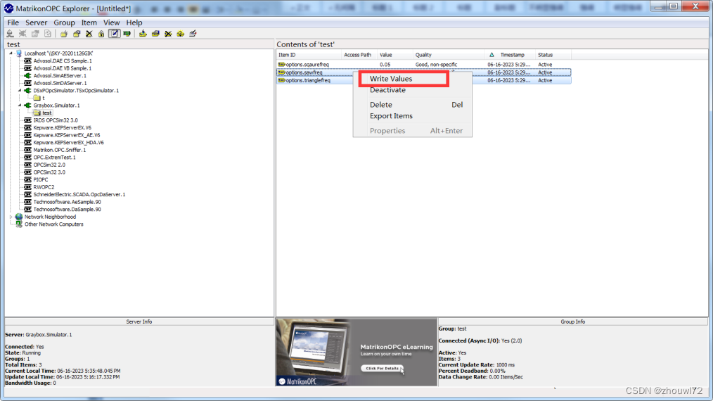 通讯软件010——分分钟学会MatrikonOPC Explorer_matrikon opc explorer-CSDN博客