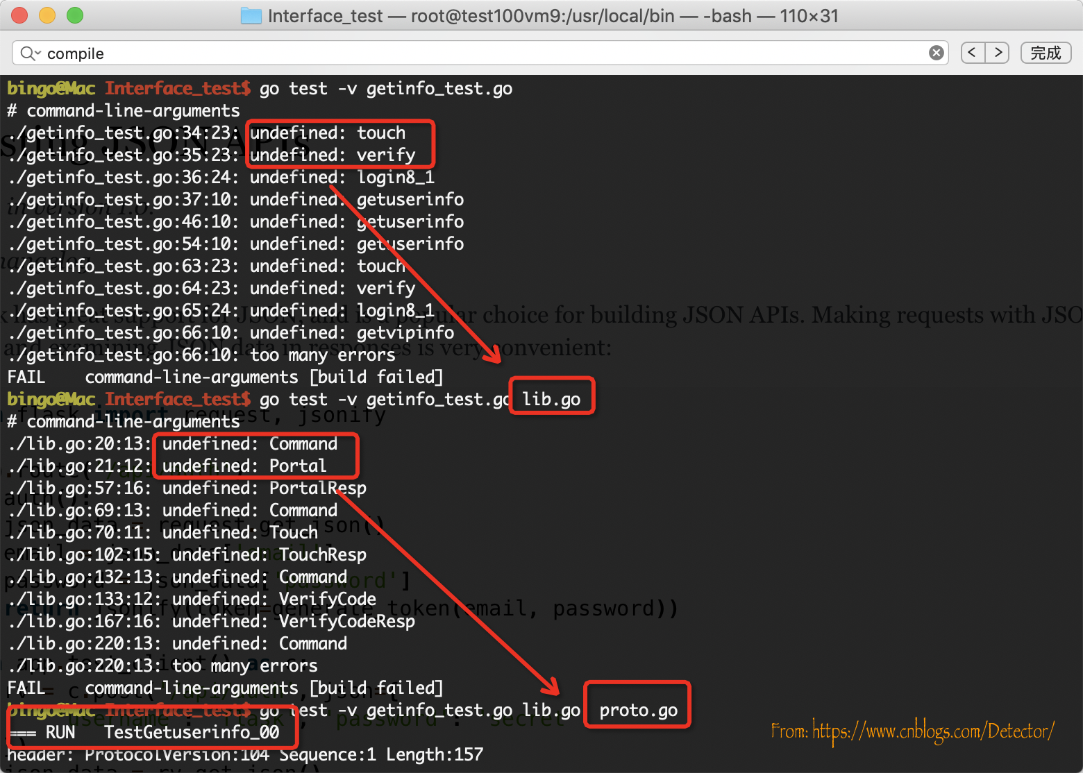 go test进行单元测试时，出现undefined方法或者command-line-arguments [build failed]解决方案 ...