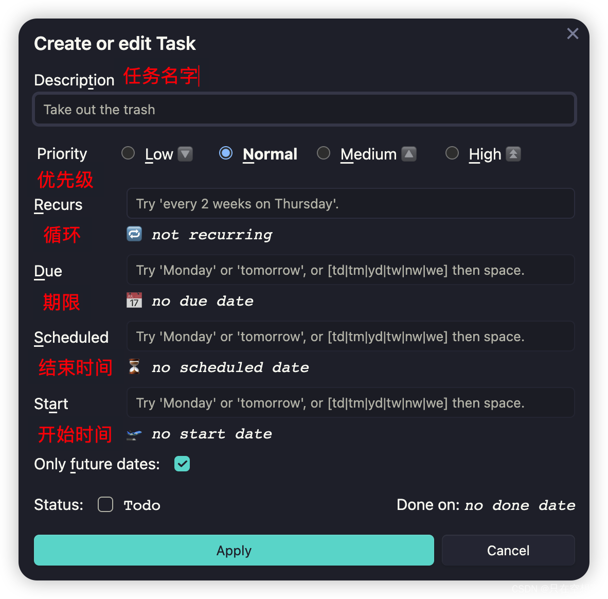 Obsidian Tasks插件介绍-CSDN博客