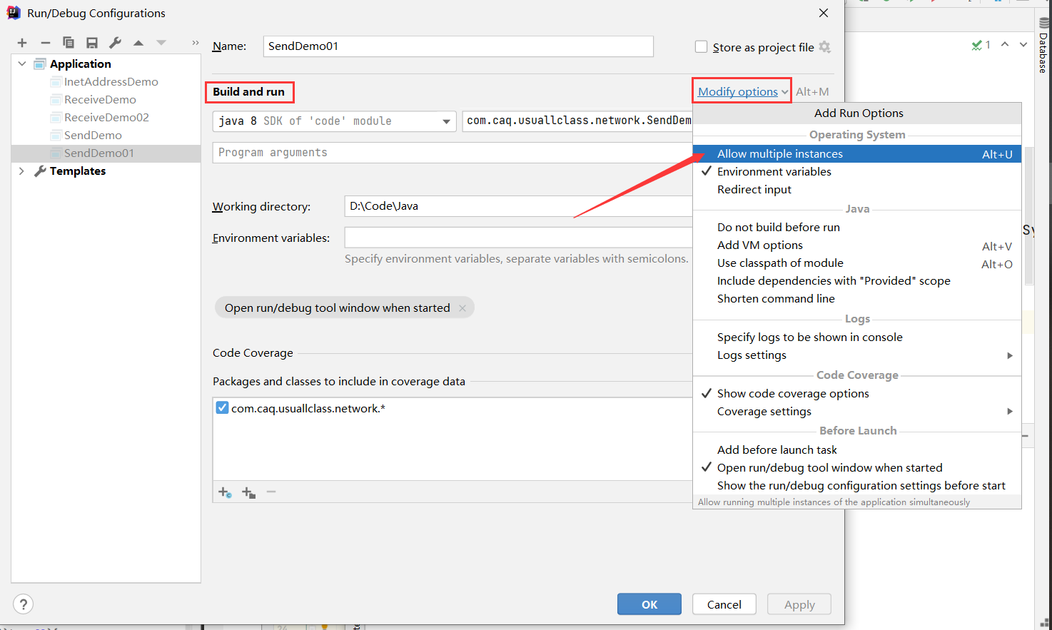 ‘Client‘ is not allowed to run in parallel.Would you like to stop the running one?_client' is ...
