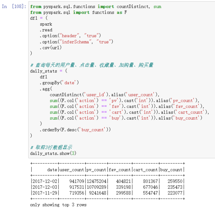 【大数据】用Spark进行用户行为分析_十三卝归一的博客-CSDN博客