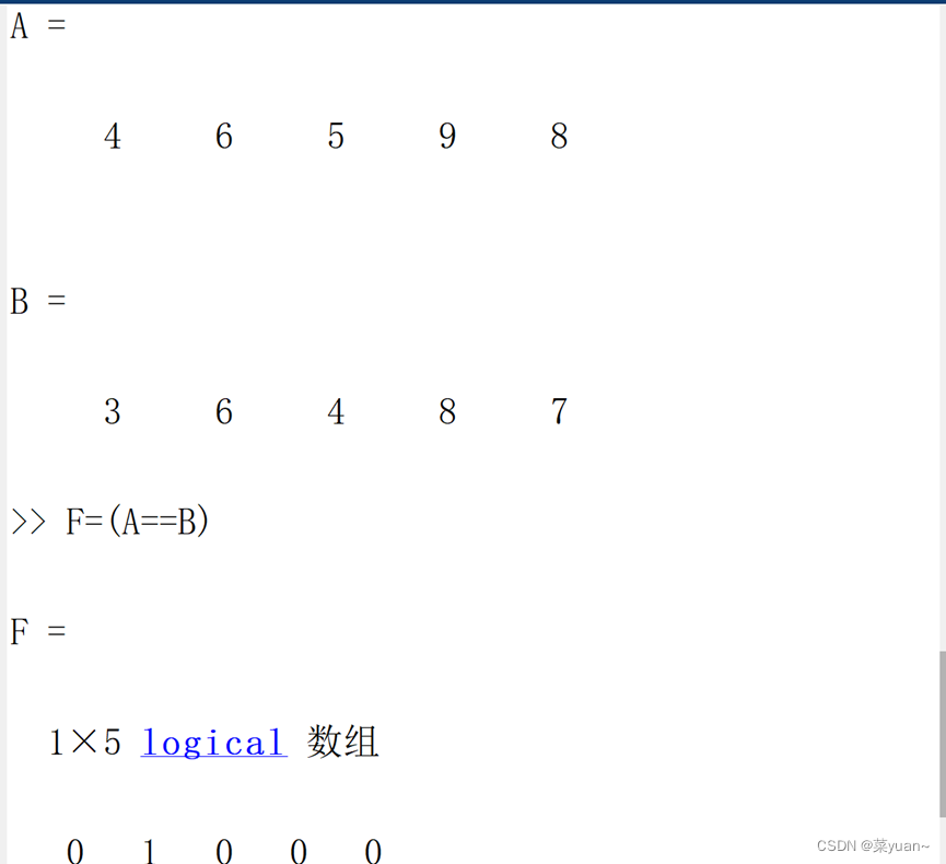 Matlab 基础笔记一数组的生成matlab生成数组 Csdn博客