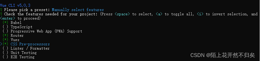 Vue3 项目创建save This As A Preset For Future Projects Csdn博客
