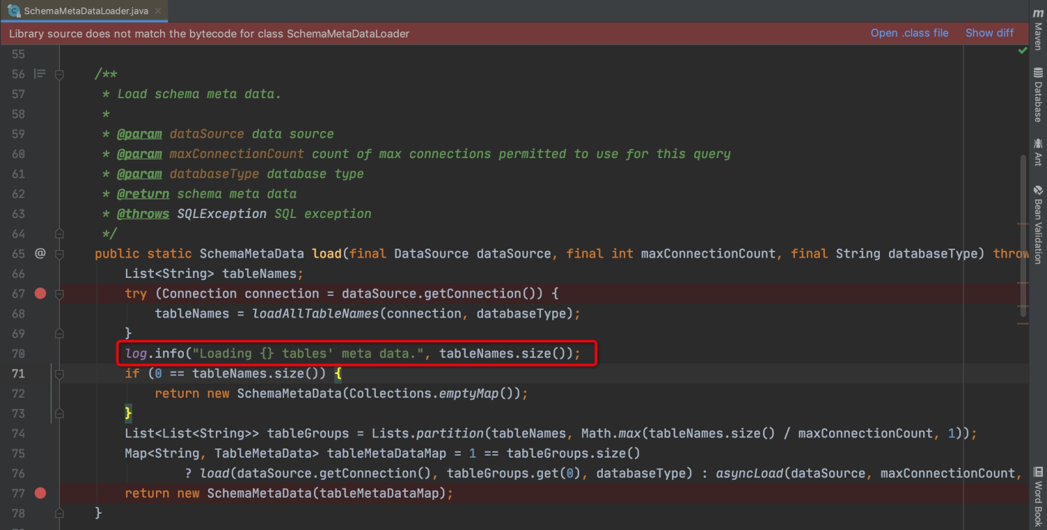 ShardingSphere--Spring boot启动时在ShardingDataSource加载数据库表元数据卡死(慢)的问题 ...