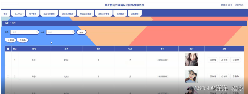 计算机毕业设计nodejsvue基于协同过滤算法的甜品推荐系统（程序源码lw部署）nodejs如何实现商品的推荐算法 Csdn博客 