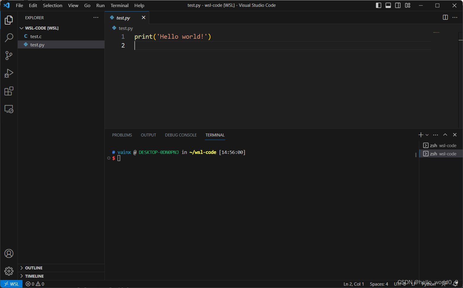 关于WSL2的安装以及与VC code的配合使用_wsl vc-CSDN博客
