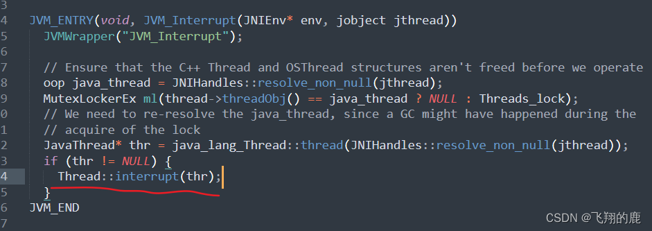 线程方法interrupt/isInterrupted/interrupted源码分析_thread interrupt 源码 分析-CSDN博客