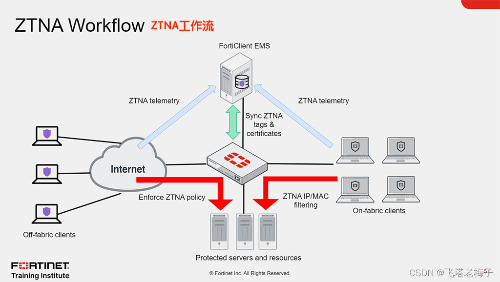 教程篇(7.2) 15. 零信任网络访问ZTNA & FortiGate基础设施 Fortinet网络安全专家 NSE4_nse ztna ...