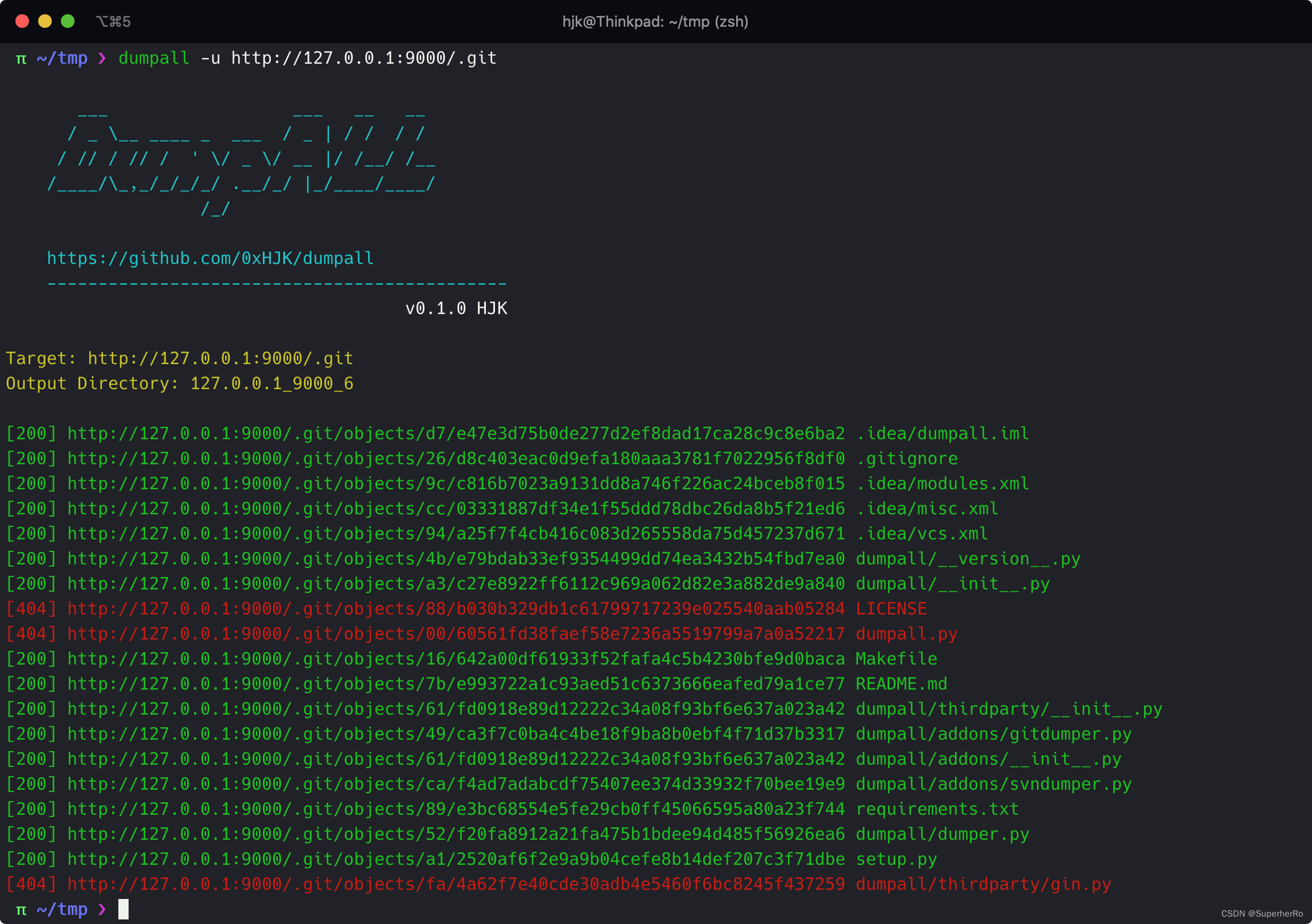 信息泄漏/源代码泄漏利用工具-dumpall-CSDN博客