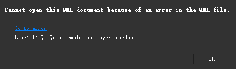 Qt Creator 无法编辑Qml界面，报错：“Qt Quick emulation layer crashed”-CSDN博客