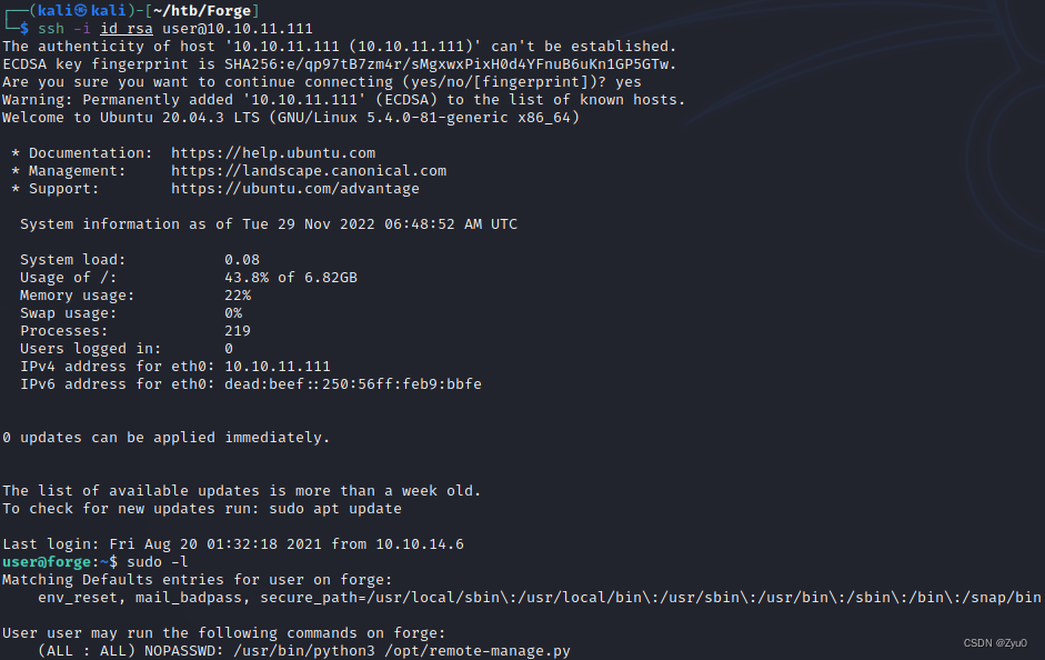 Hack The Box - Forge 通过黑名单混淆执行针对ftp服务器的SSRF攻击获取用户私钥，利用SUID提权得到root权限_ssrf 混淆地址-CSDN博客