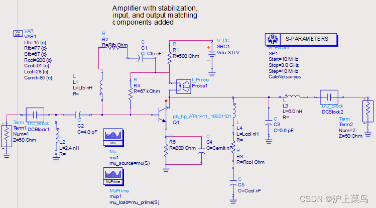 ADS仿真5_LNA设计_adslna仿真_沪上菜鸟的博客-CSDN博客