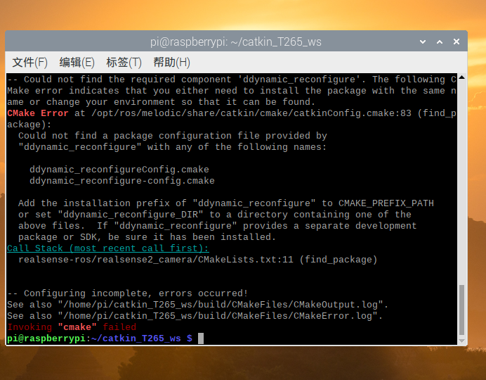 源码编译安装realsense-ros可能会出现说缺少ddynamic_reconfigure功能包_ros-melodic-ddynamic-reconfigure-CSDN博客
