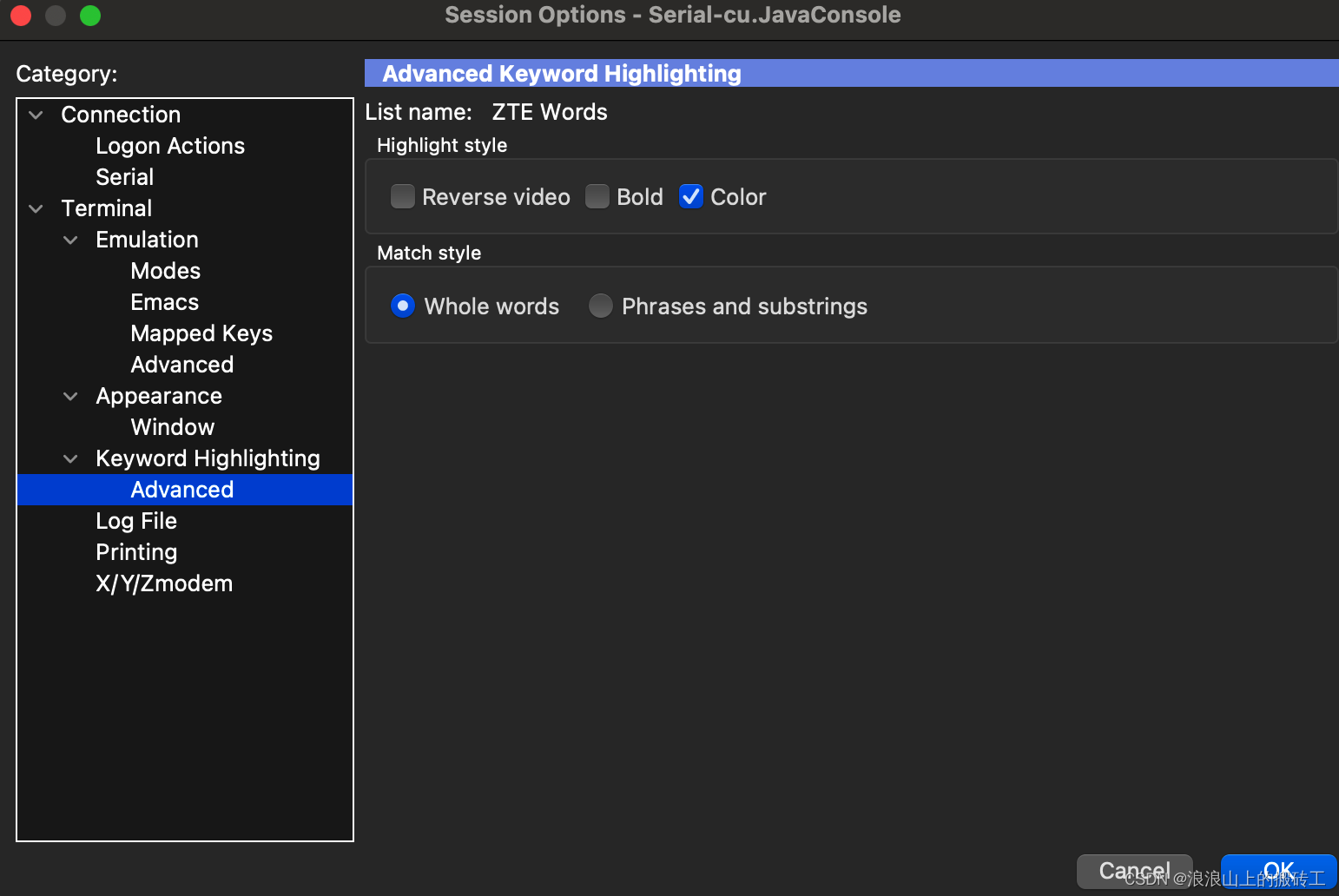 SecureCRT 高亮设置_mac版crt可以设置文字高亮-CSDN博客