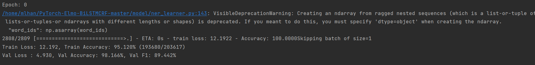 elmo(BiLSTM-CRF+elmo)（Conll-2003 命名实体识别NER）_conlldataset-CSDN博客