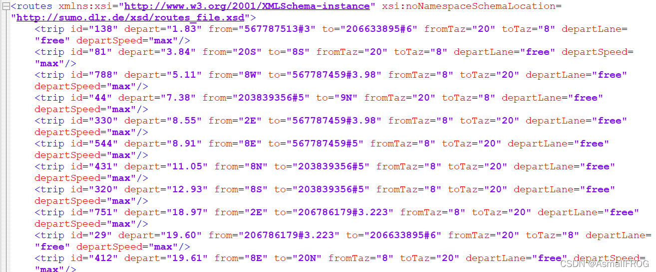 SUMO 交通小区 OD流量建模 OD转换交通流_sumo taz-CSDN博客