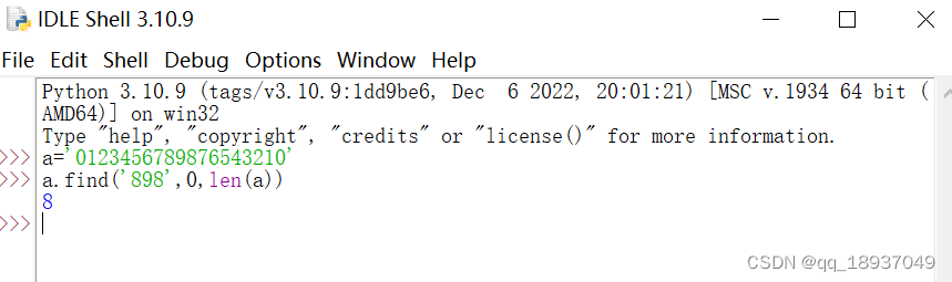 Python中字符串中函数find()用法_字符串find-CSDN博客