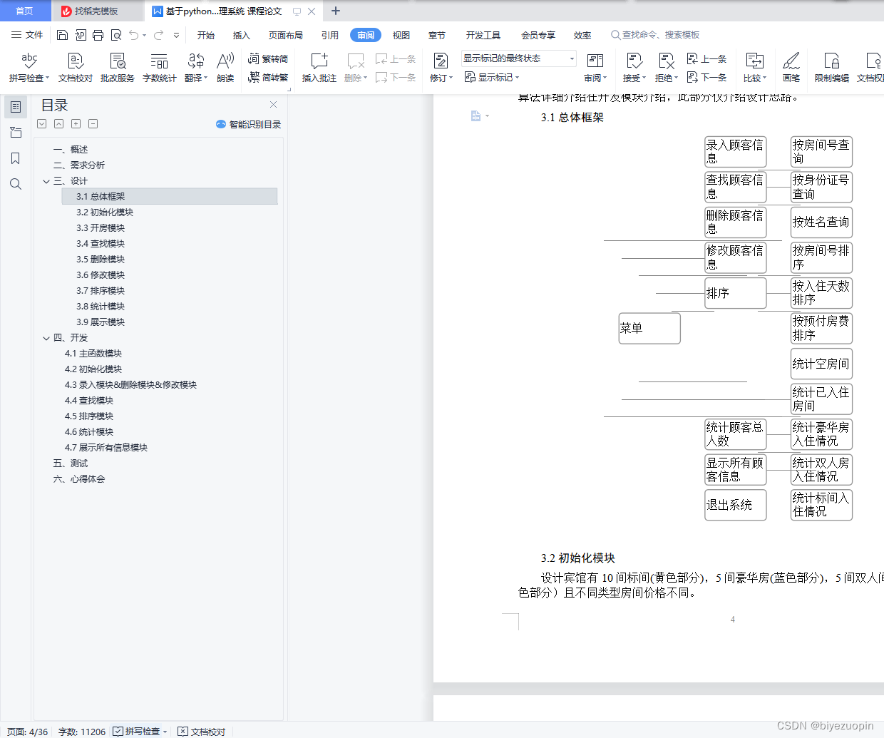 基于python设计的宾馆管理系统基于python的管理系统论文 Csdn博客