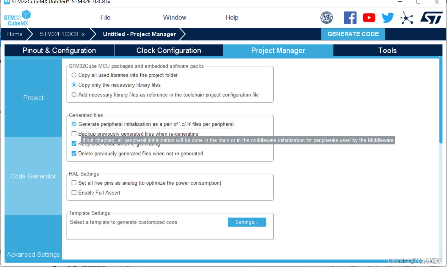 安装 stm32CubeMX，用cubemx完成初始化过程，采用HAL库编程实现_cubemx添加hal裤-CSDN博客