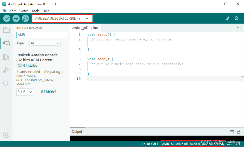 使用PKE8720DF-C13-F10实现Arduino example——Button_rtl8720df-CSDN博客