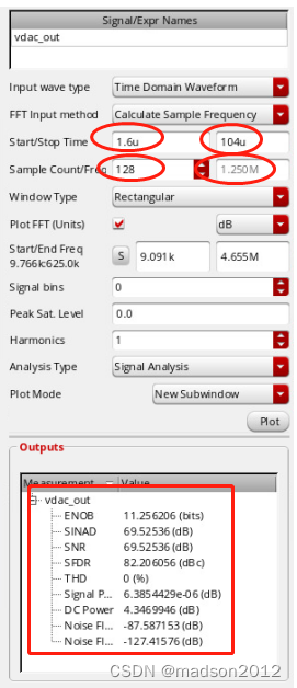 如何仿真ADC的SNR、ENOB等动态性能指标_cadence如何仿真fft,如何得到sndr-CSDN博客