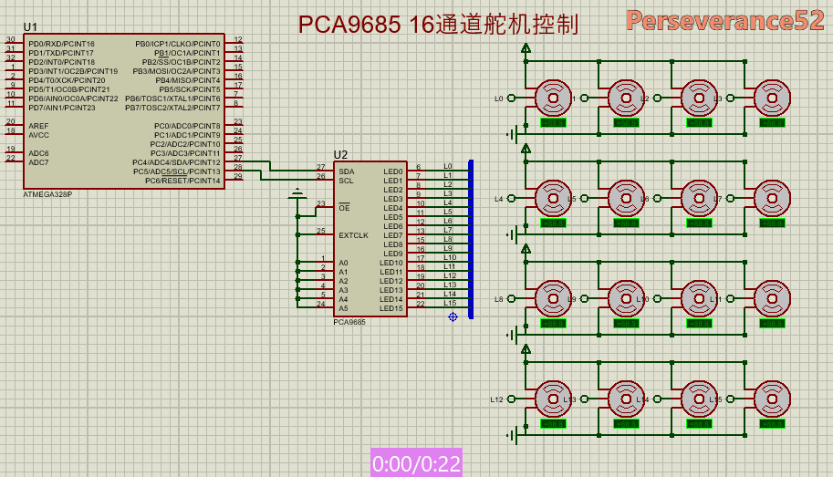 【Proteus仿真】Arduino UNO +PCA9685 16路舵机控制_16路pca9686舵机驱动板51单片机-CSDN博客