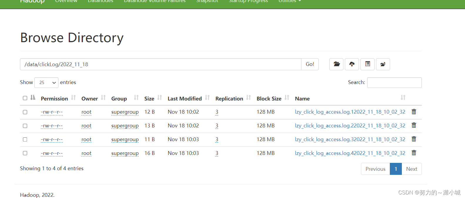 大数据讲课笔记43 Hdfs的shell操作hdfs Dfs Rm Skiptrash Csdn博客