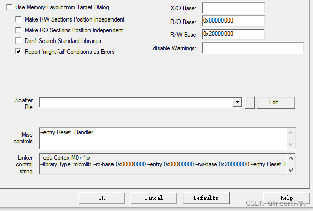 编译出现warning L6314w No Section Matches Pattern Currentsampleo Csdn博客