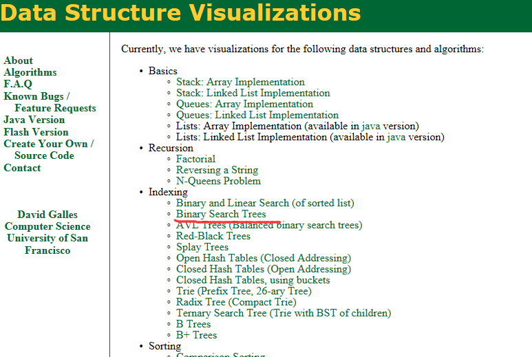 数据结构可视化网站（cs.usfca.edu）-CSDN博客