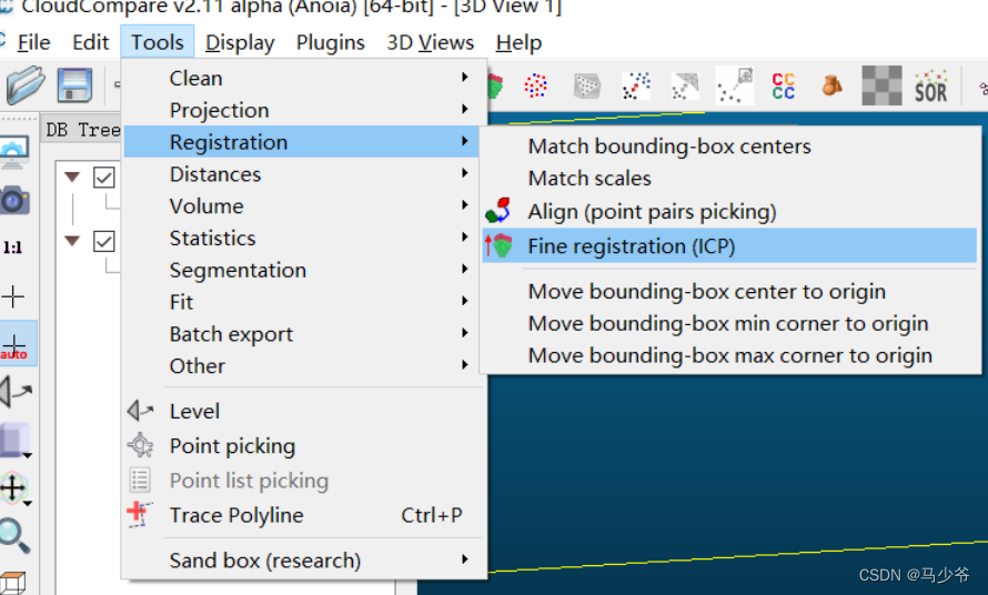 CloudCompare点云配准_cloudcompare align-CSDN博客