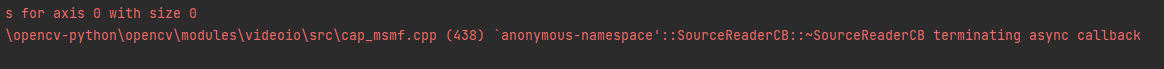 已解决：`anonymous-namespace‘::SourceReaderCB::~SourceReaderCB terminating async callback_`anonymous ...