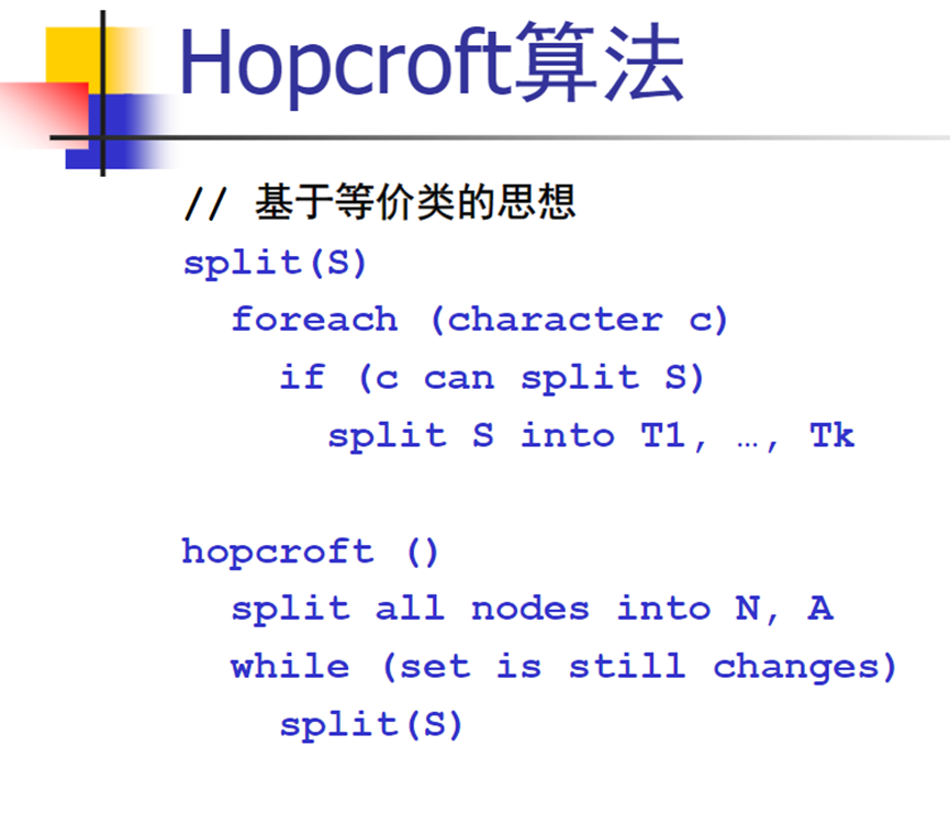 从零开始自制实现正则引擎（四）---- 确定有限状态自动机DFA最小化 Hopcroft算法_hopcraft算法-CSDN博客