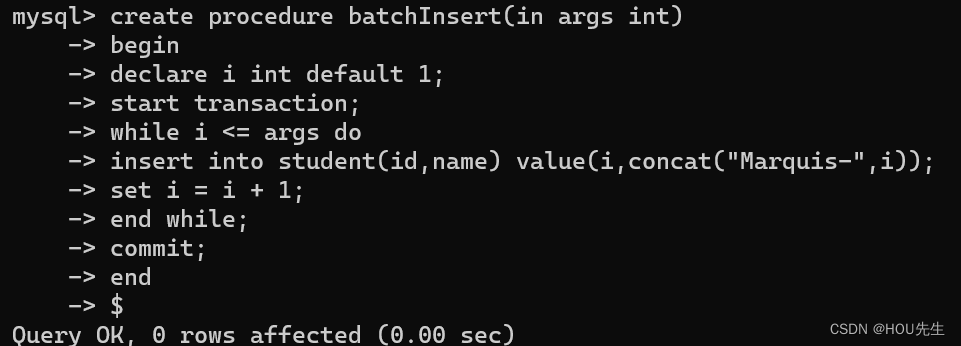 Mysql创建存储过程批量插入10万条数据 Mysql一次写入10万条数据 Csdn博客