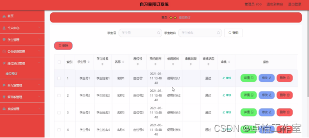 【计算机毕业设计】521自习室预订系统为教室预订系统用例图 Csdn博客 8195