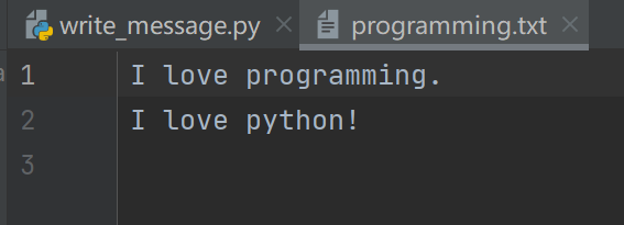 【笔记】（python）写入文件：写入空文件、写入多行、附加到文件_filename.write("i love programming")_菜菜努力码的博客-CSDN博客