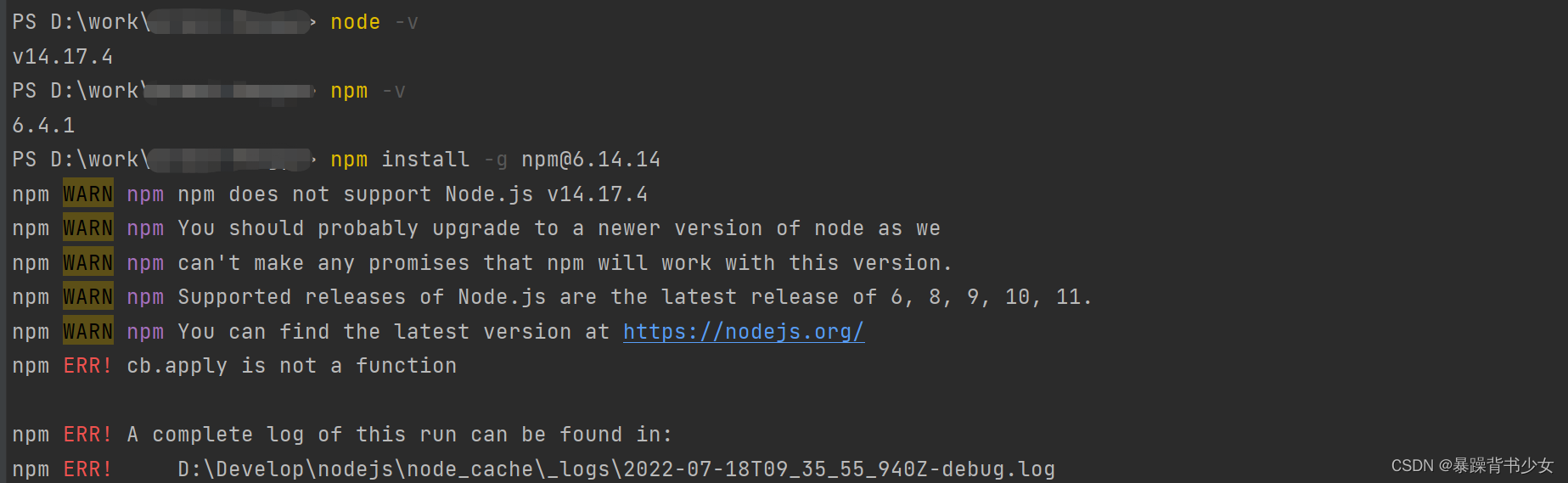 下载node对应npm版本不匹配node 18170的npm版本 Csdn博客 8444