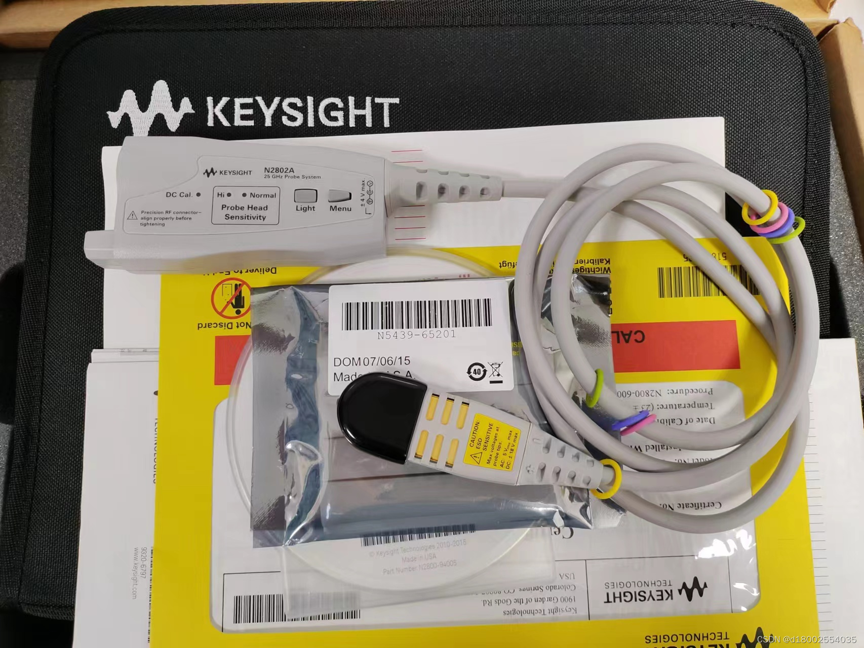 是德科技KEYSIGHT N2802A差分探头_keysight差分信号校准-CSDN博客