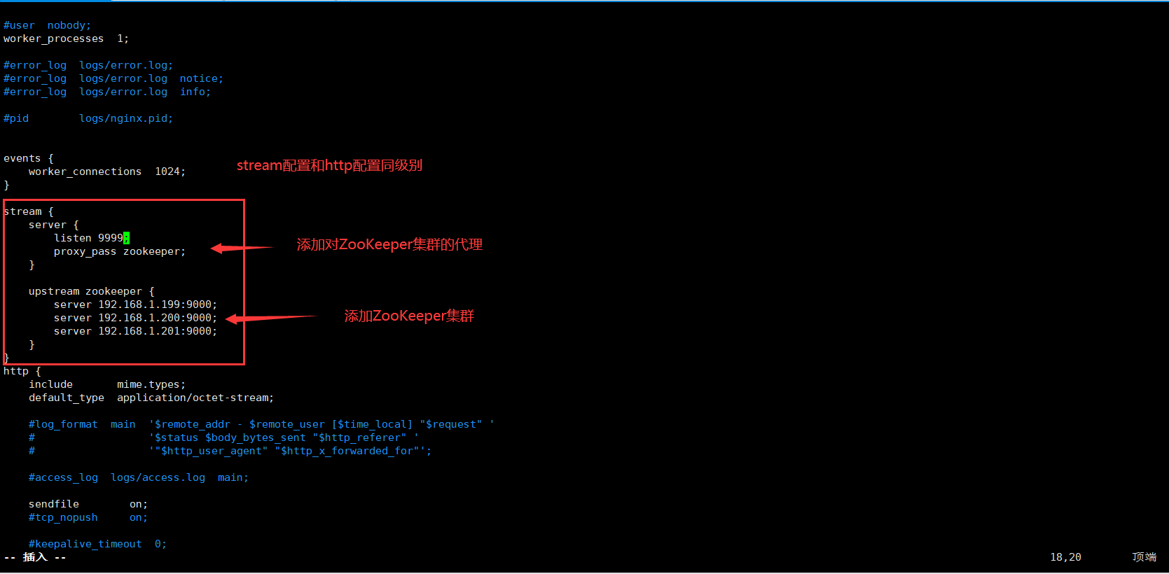 Nginx：Nginx基于TCP协议代理ZooKeeper集群_nginx 代理zk-CSDN博客