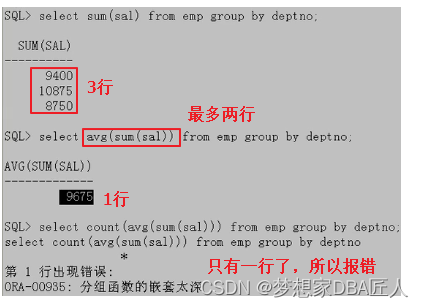 数据库基本功之分组函数-CSDN博客