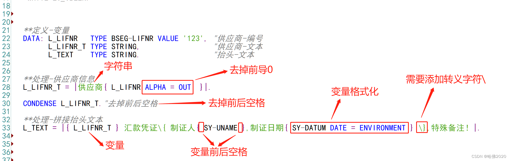 Abap 语法：字符串模板string Templatesap 字符模板 Csdn博客 