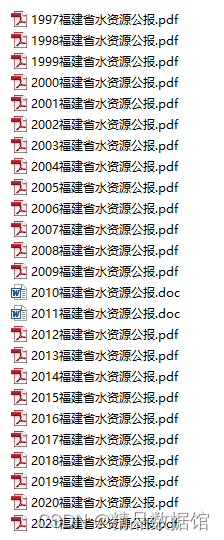 福建省水资源公报（1997-2021）-CSDN博客