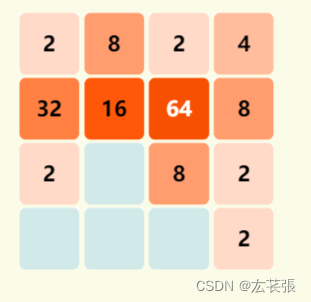2048小游戏 vue+uni-app 简单实现了一下_uniapp 小游戏-CSDN博客