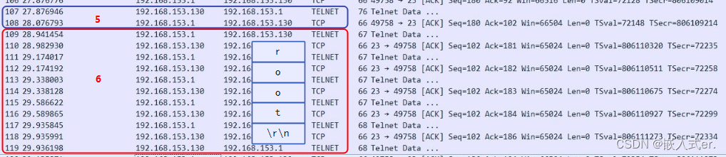 telnet协议的Wireshark抓包分析_wireshark telnet抓包-CSDN博客