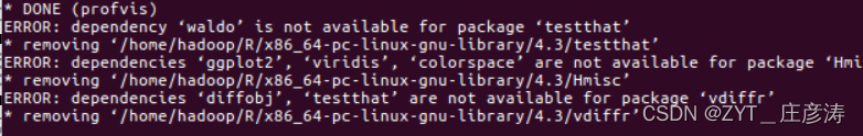 ggplot2、RMySQL、httpuv、shiny、miniUI、devtools、recharts、‘aclocal-1.16‘ is missing on your system.安装 ...