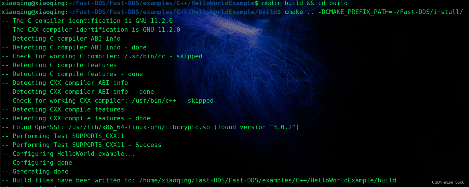 【FastDDS学习笔记】HelloWorld示例程序编译和运行_fastdds helloword-CSDN博客