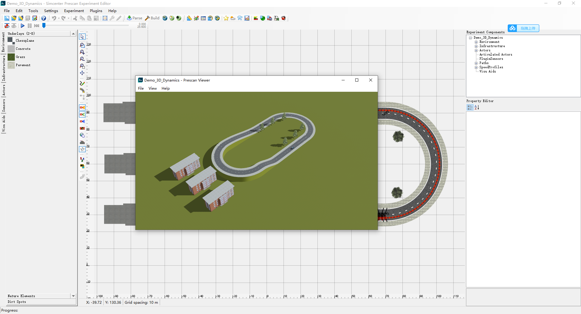 【Prescan笔记】跑一个自带的样例_prescan中内置的案例在哪个文件夹-CSDN博客