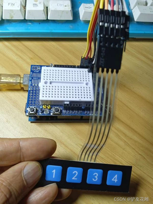 【雕爷学编程】arduino动手做(62) 1排4键薄膜开关四位电容按键模块3arduino 薄膜键盘 Csdn博客 4644