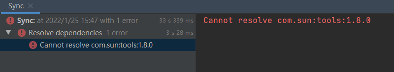 Cannot resolve com.sun:tools:1.8.0-CSDN博客